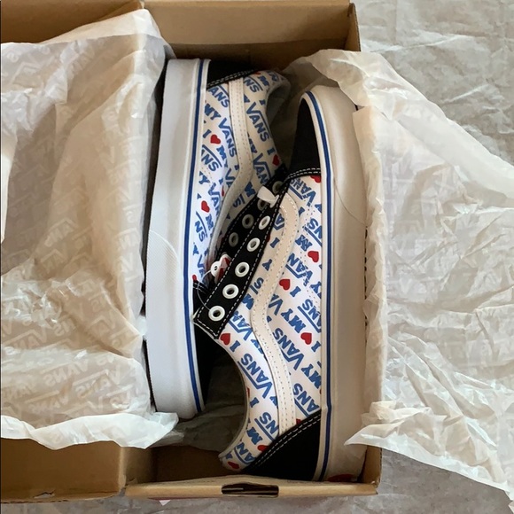 Vans | Shoes | Vansunisex Old Skooli Heart Vans Blacktrue White | Poshmark